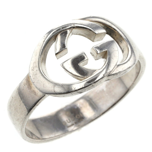 Gucci | Accessories | Gucci Ring Interlocking G Silver 925 No 25 Mens ...
